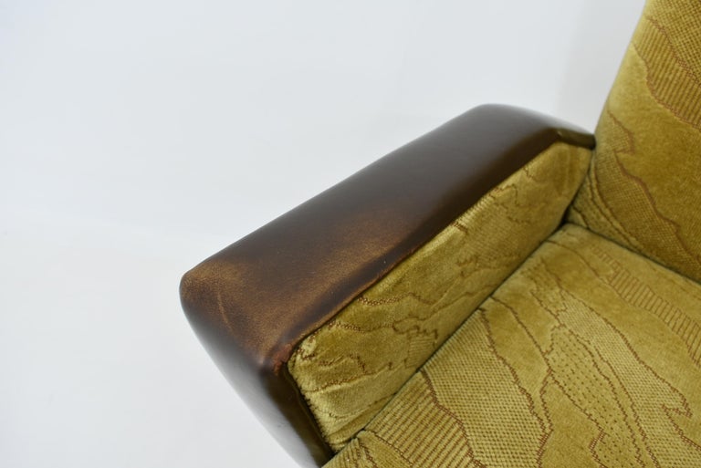 Midcentury Leather Armchairs Designed by Miroslav Navrátil, 1970s For ...