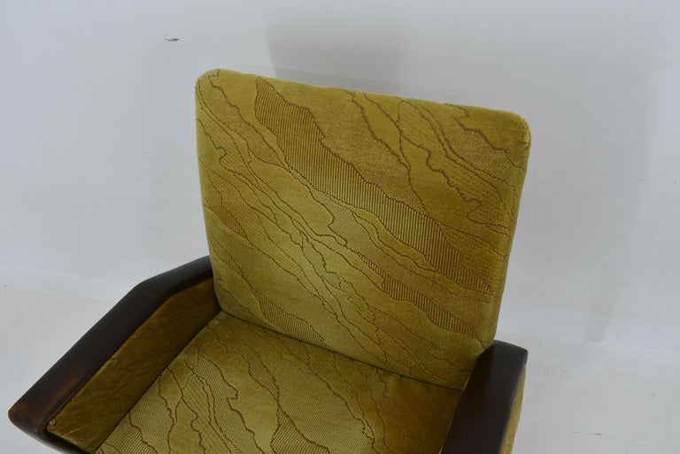 Midcentury Leather Armchairs Designed by Miroslav Navrátil, 1970s For ...