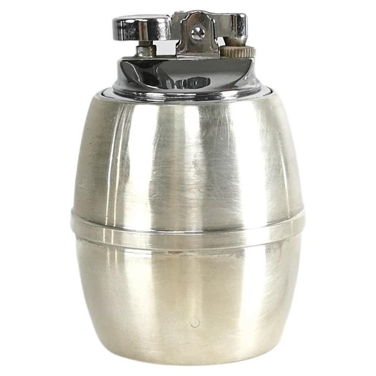 Midcentury Lighter Sterling Silver Metal Chromed Italian Design 1970s ...