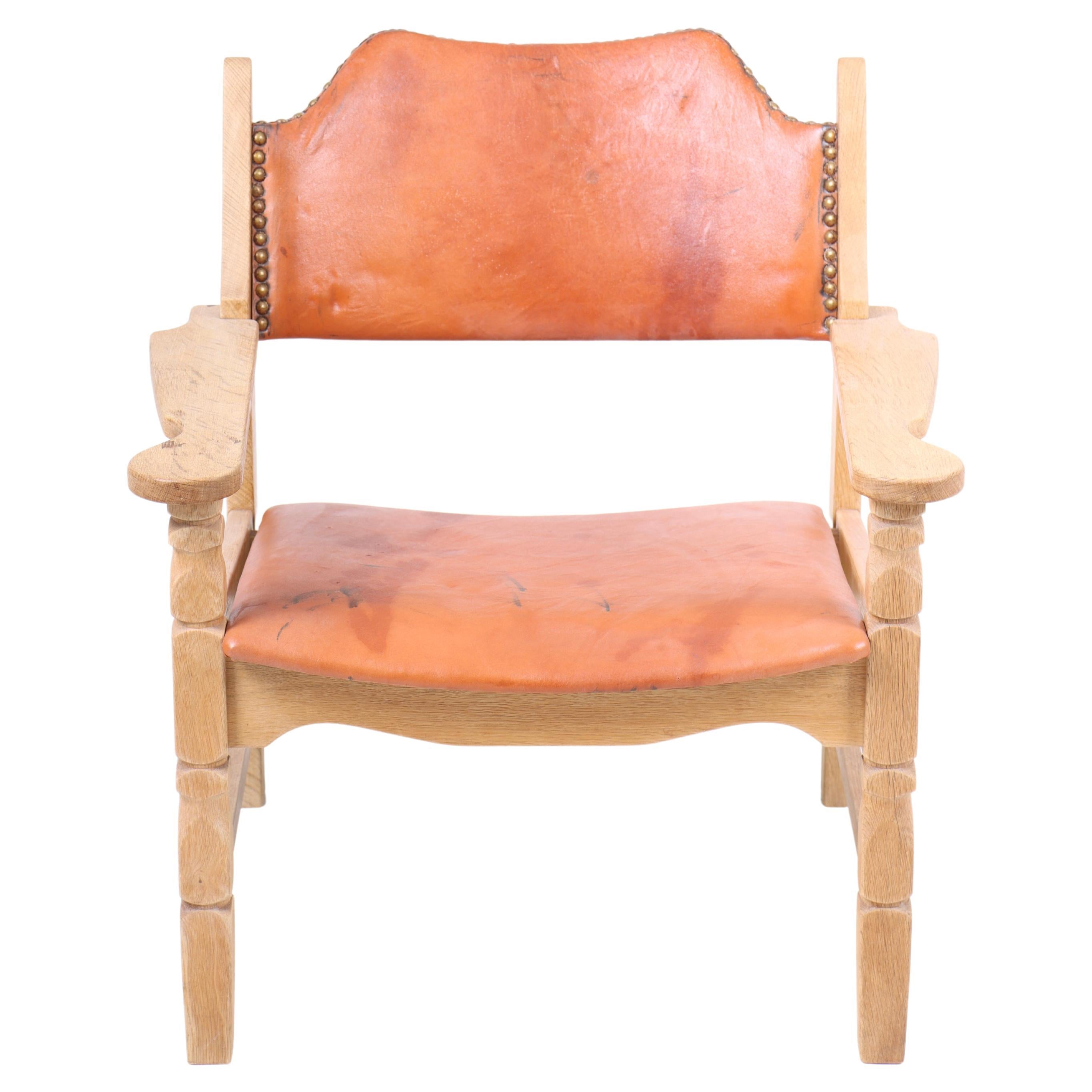 Pair of "Razorblade" Lounge Chairs by Henning Kjærnulf at 1stDibs