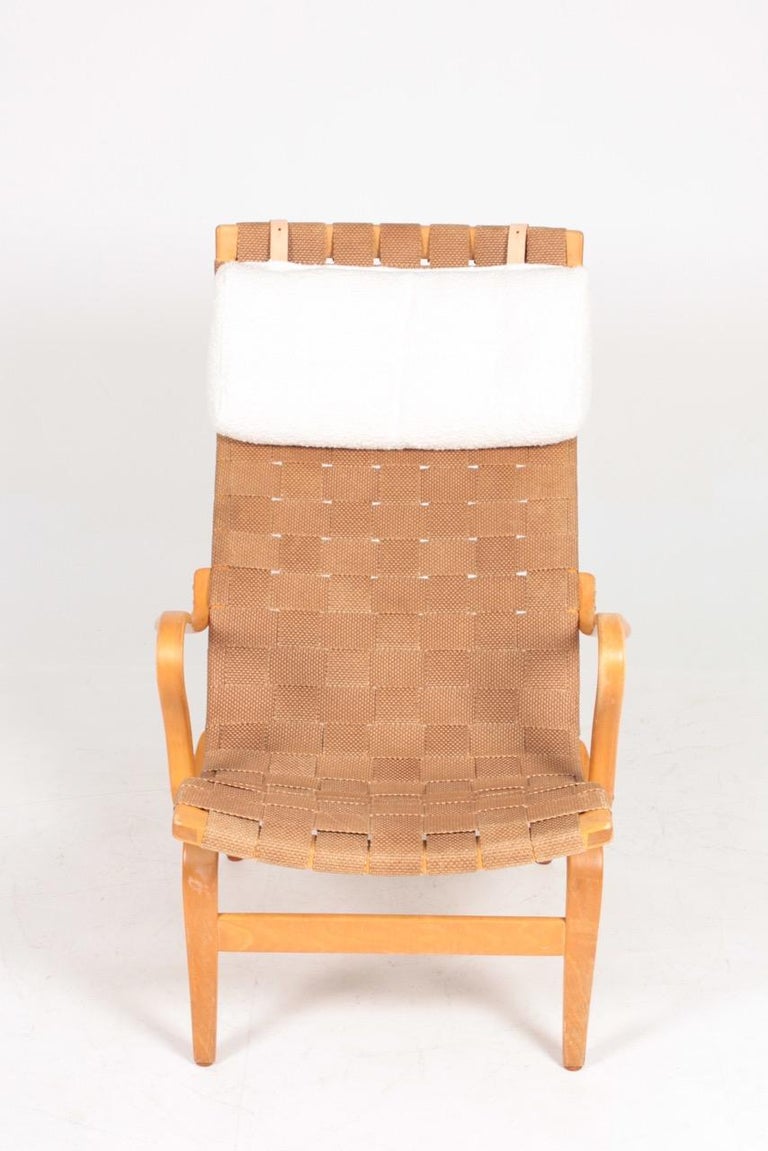 Midcentury Lounge Chair Model Pernilla 1 Designed by Bruno Mathsson at ...