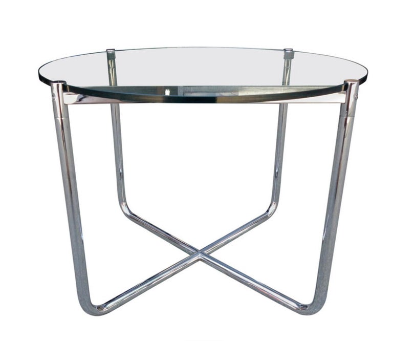 Mid-Century Mies Van Der Rohe Mr Side Tables, 'Pair' For Sale at 1stDibs