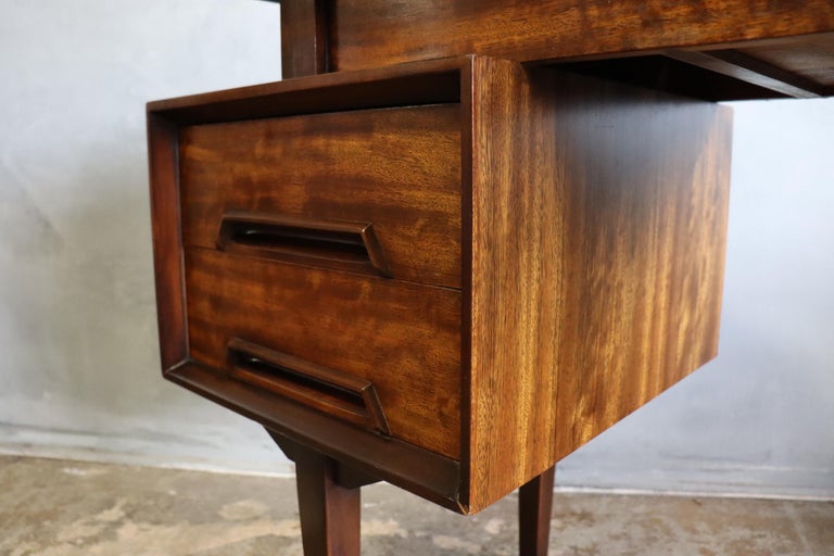 Midcentury Milo Baughman Desk Vanity Perspective for Drexel at 1stDibs