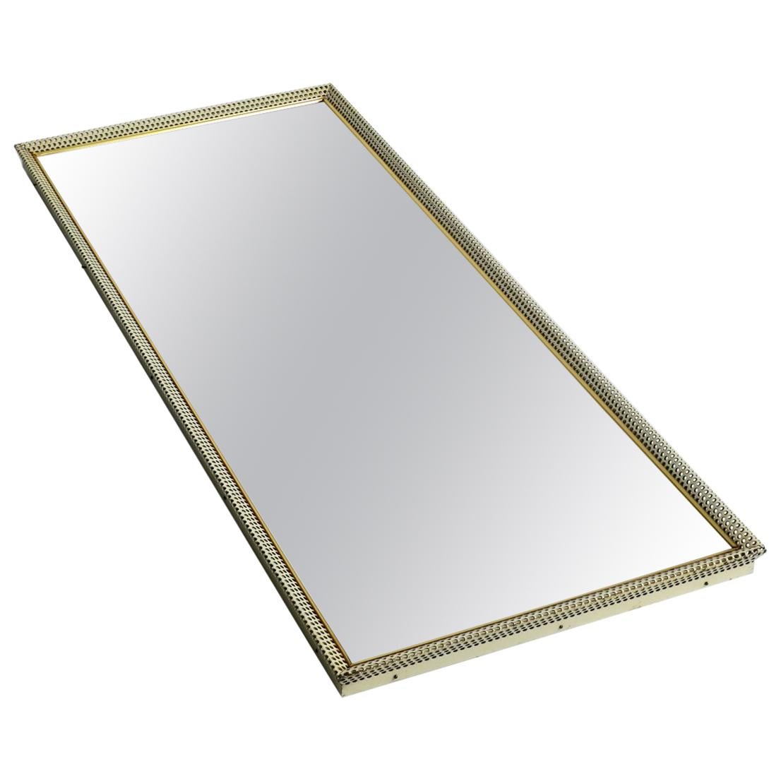 Midcentury Mirror Perforated Metal Plate Frame by Vereinigte ...