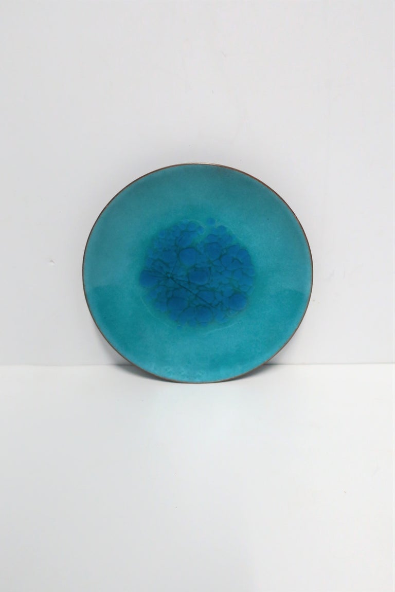 Mid-Century Modern Blue Enamel Dish or Vide-Poche, circa 1960s For Sale ...