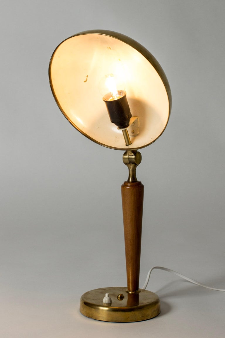 Mid-Century Modern Brass Desk Lamp, Sweden, 1950s For Sale at 1stDibs