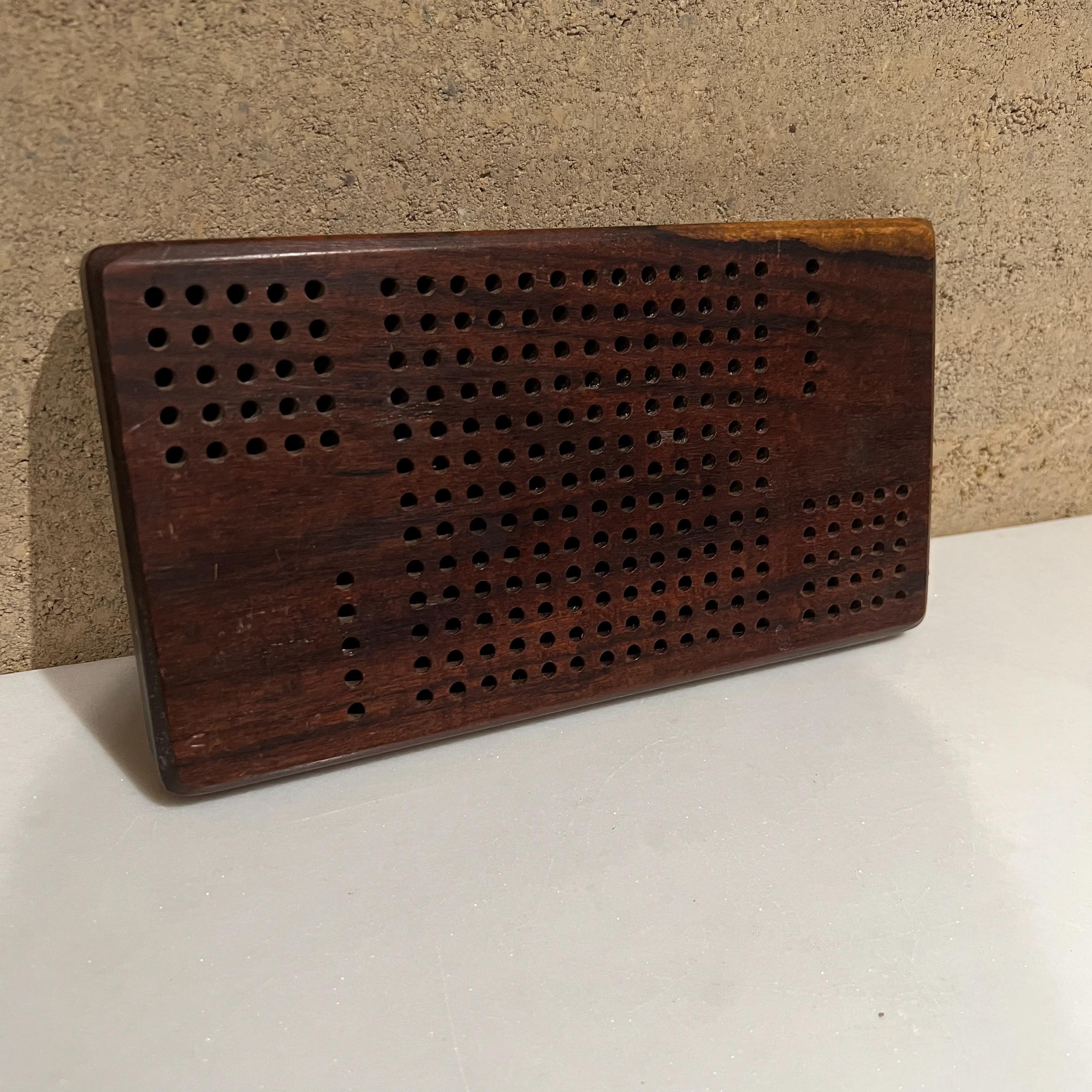 Mid-Century Modern Cribbage Game Board in Rosewood 1960s Vintage For ...