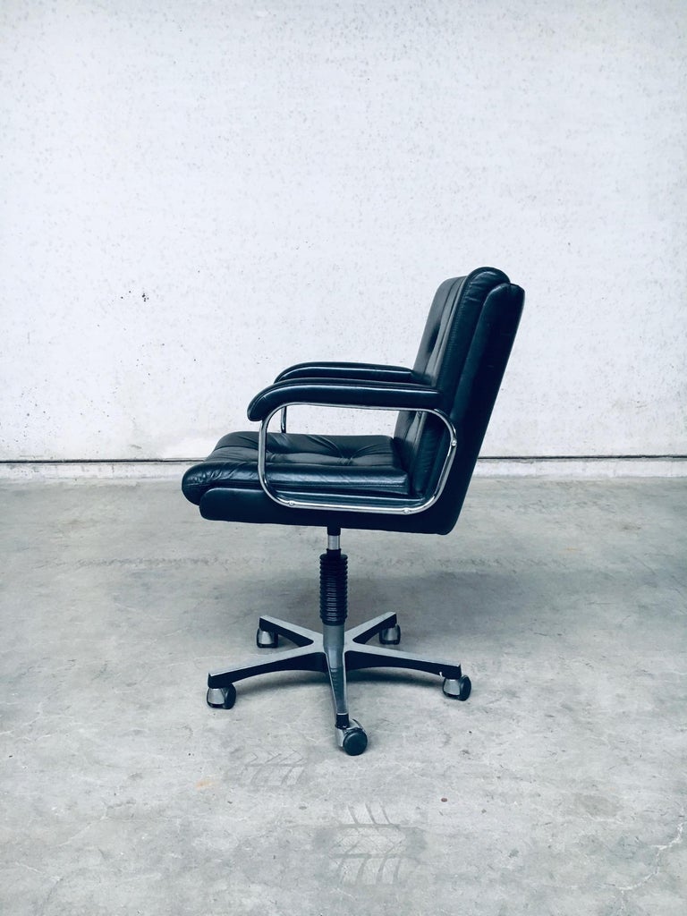 Mid-Century Modern Design Leather Office Chair, Italy, 1988 For Sale at ...