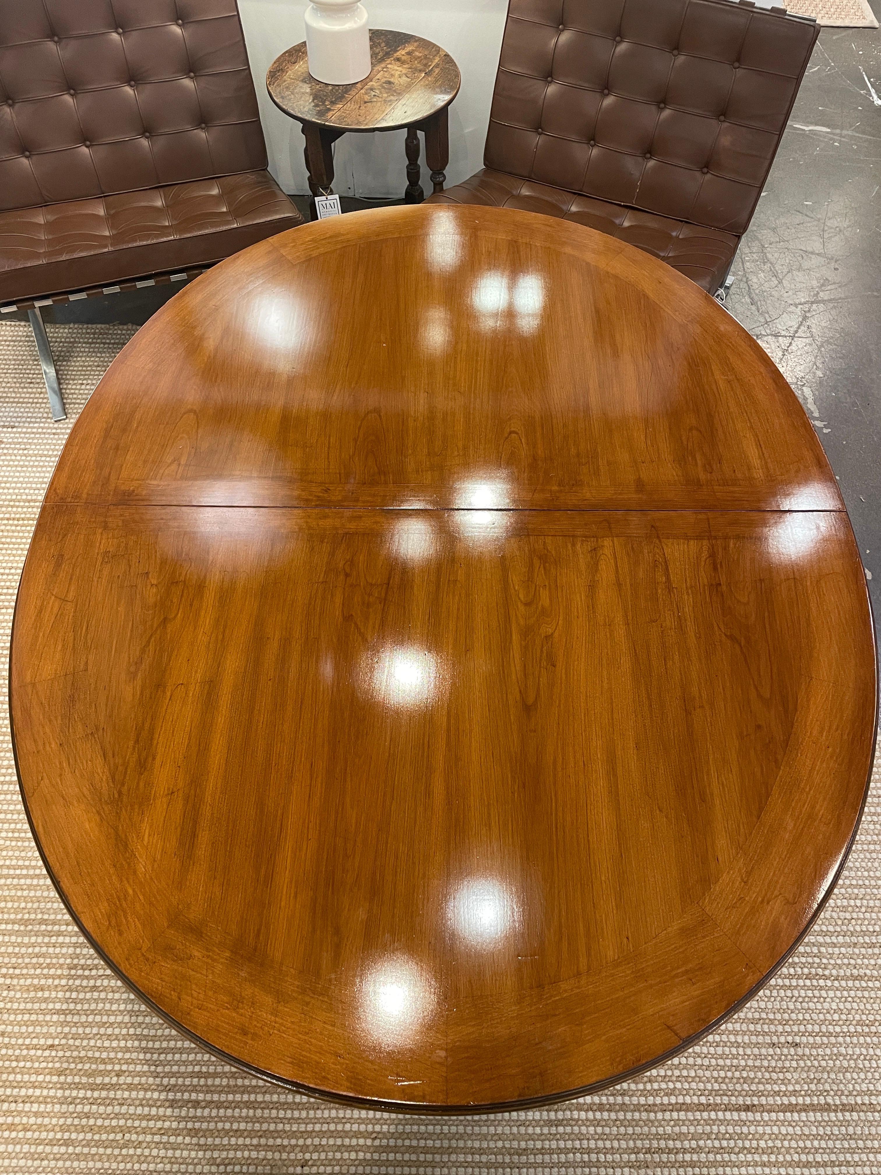 Mid-century Modern Heritage Triune Walnut Oval Dining Table For Sale at ...