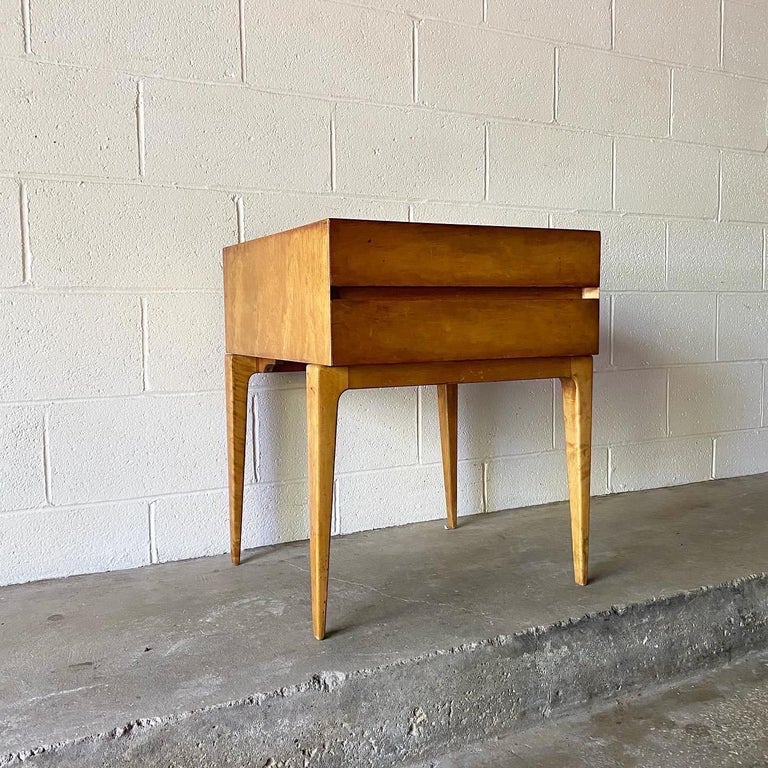 Midcentury Modern maple side table IMO Edmond Spence, Gio Ponti or ...