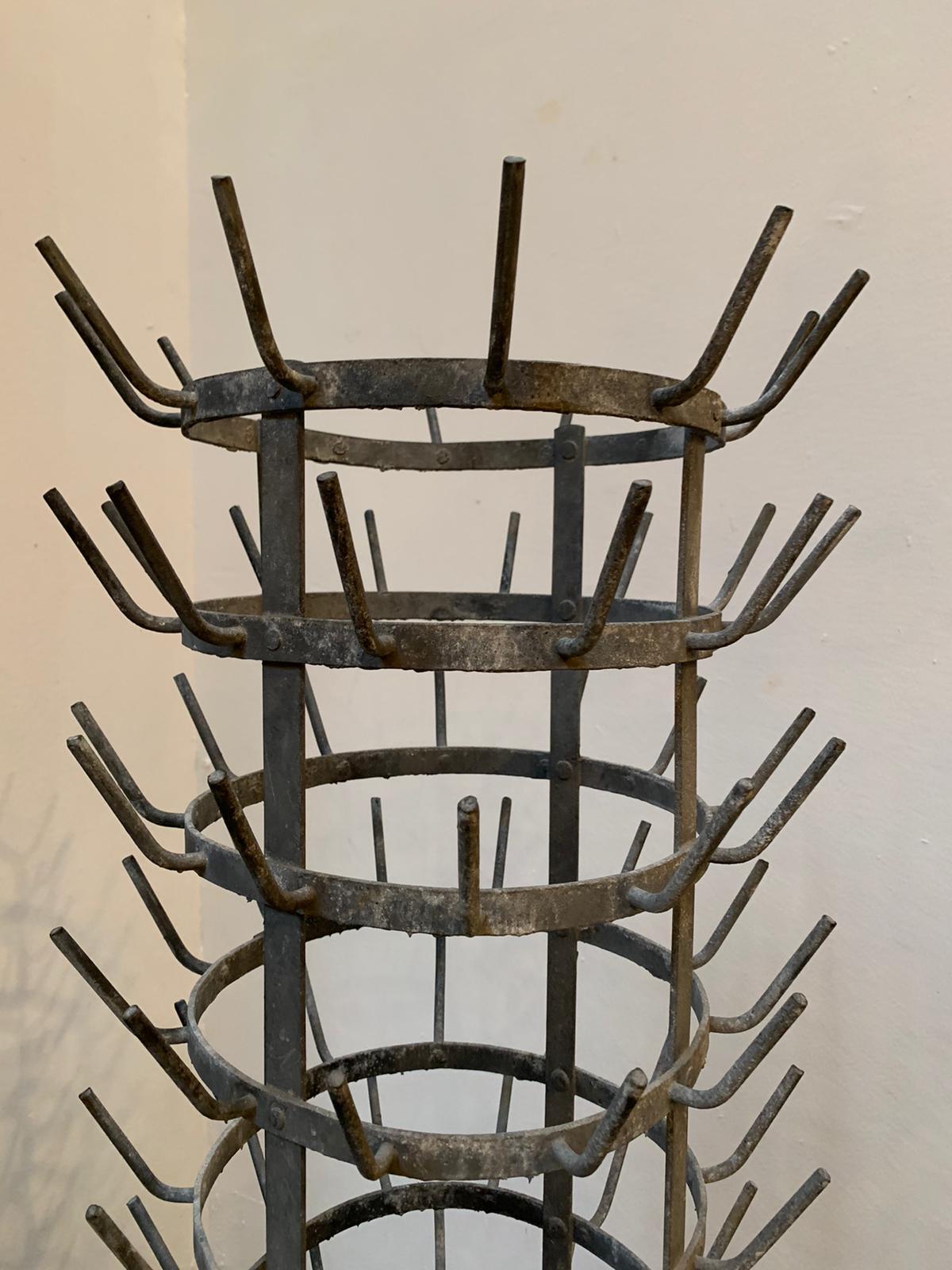 Mid-Century Modern Marcel Duchamp Style Metal Rack, France, 1950 at ...