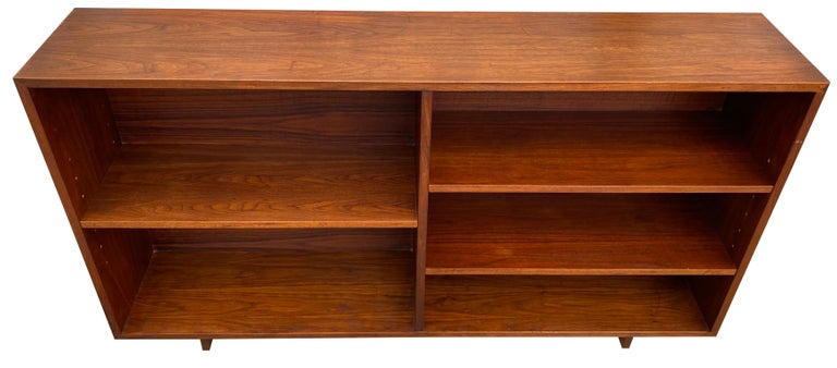Mid-Century Modern Nakashima Style Single Bookcase Walnut American ...