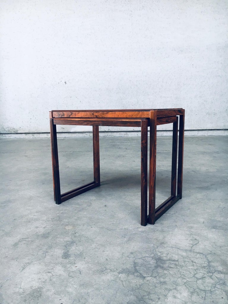 Mid-Century Modern Scandinavian Design Nesting Table Set, 1960s Denmark ...