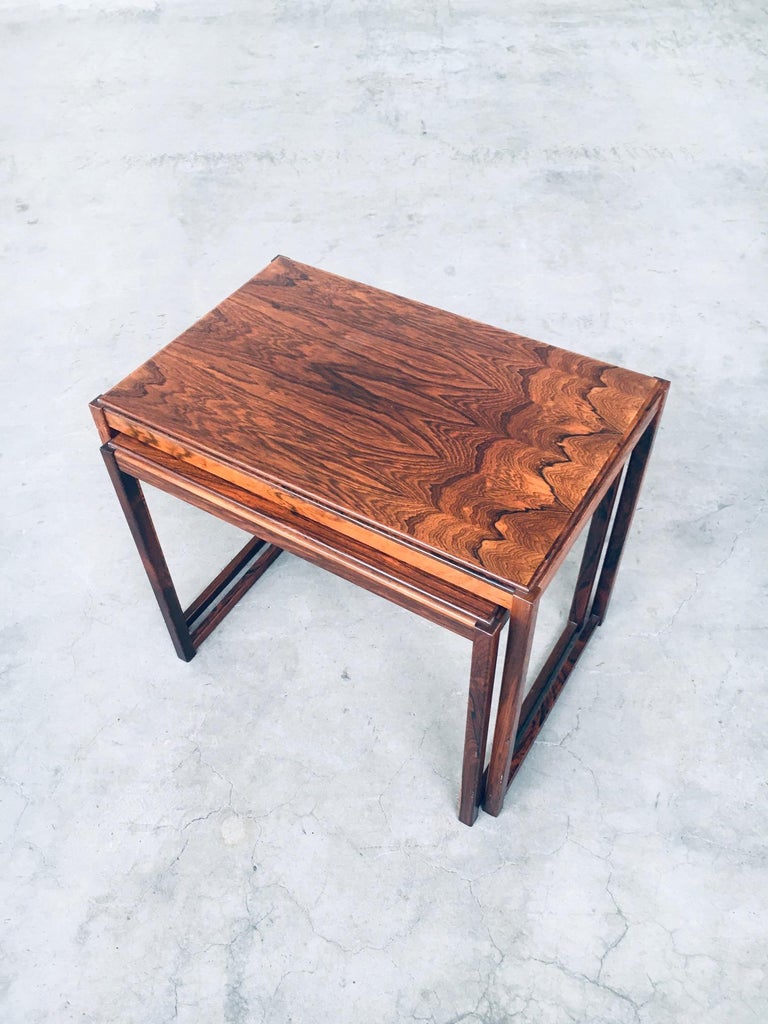 Mid-Century Modern Scandinavian Design Nesting Table Set, 1960s Denmark ...