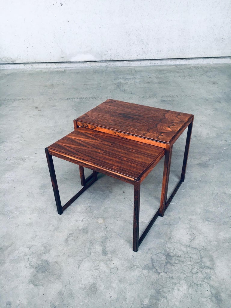 Mid-Century Modern Scandinavian Design Nesting Table Set, 1960s Denmark ...