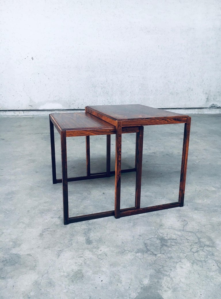 Mid-Century Modern Scandinavian Design Nesting Table Set, 1960s Denmark ...