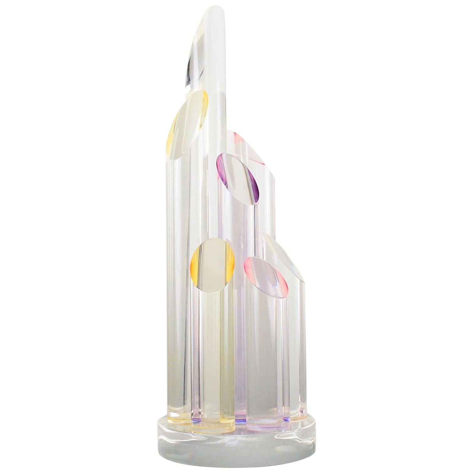 Modern Van Teal Lucite Shape Sculpture at 1stDibs