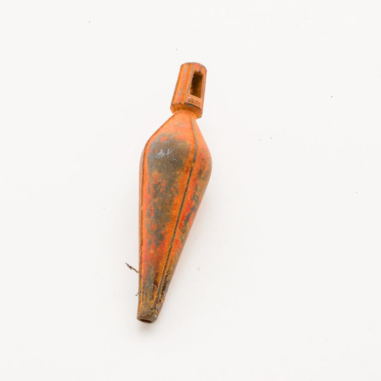 Midcentury Vintage Weight Plumb Bob Tool Level in Iron and Wood 1950s ...