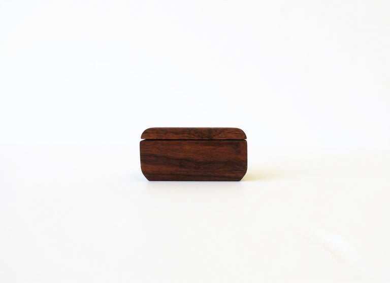 Midcentury Modern Wood Box For Sale at 1stDibs