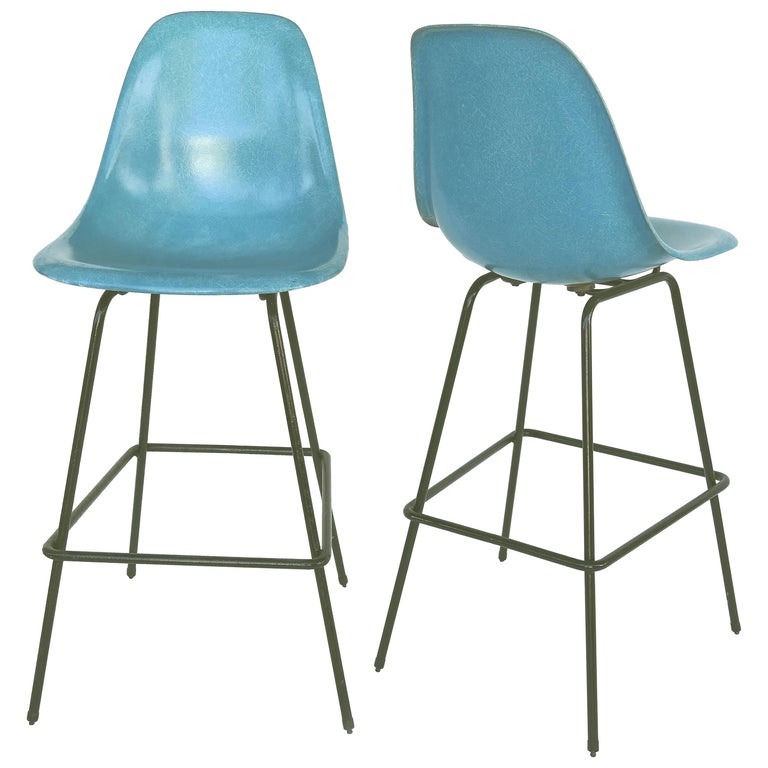 Midcentury Modernica Bar Stools Attributed to Eames For Sale at 1stDibs
