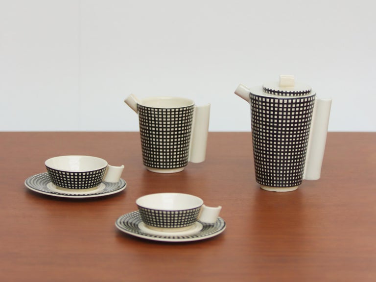 Midcentury Modernist Coffee Tea Set by Rometti Umbertide Italy 1947 at ...