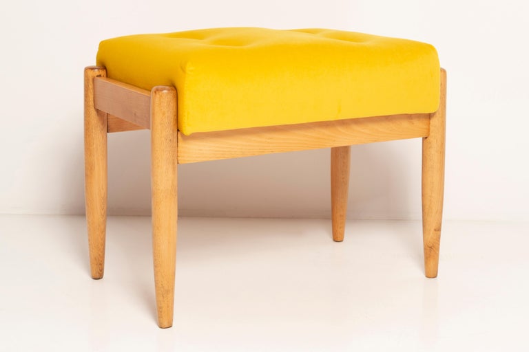 Midcentury Mustard Yellow Vintage Stool, Edmund Homa, 1960s For Sale at ...