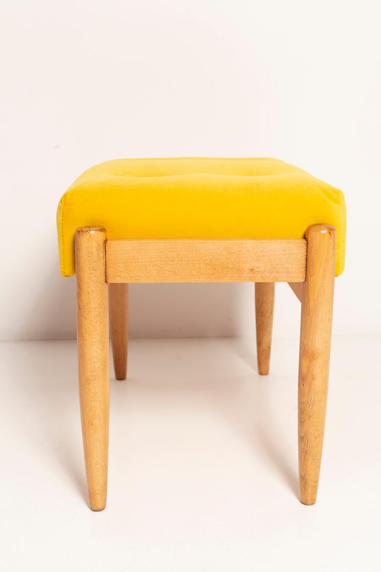 Midcentury Mustard Yellow Vintage Stool, Edmund Homa, 1960s For Sale at ...