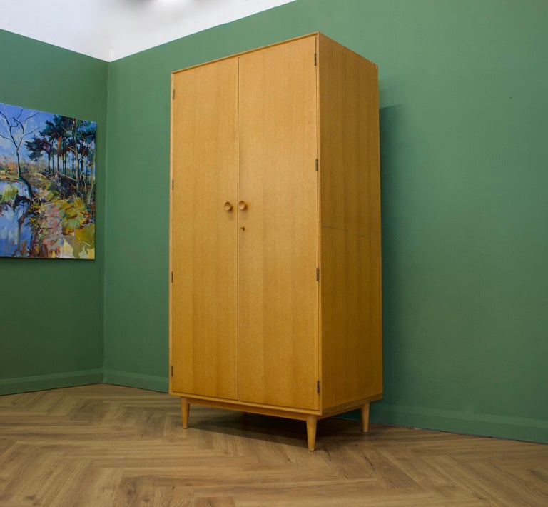Midcentury, Oak Wardrobe from Meredew, 1960s at 1stDibs