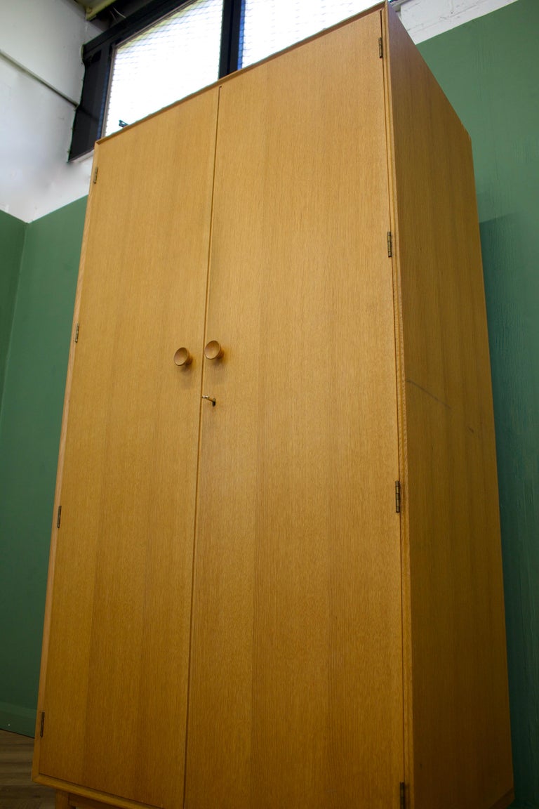 Midcentury, Oak Wardrobe from Meredew, 1960s at 1stDibs