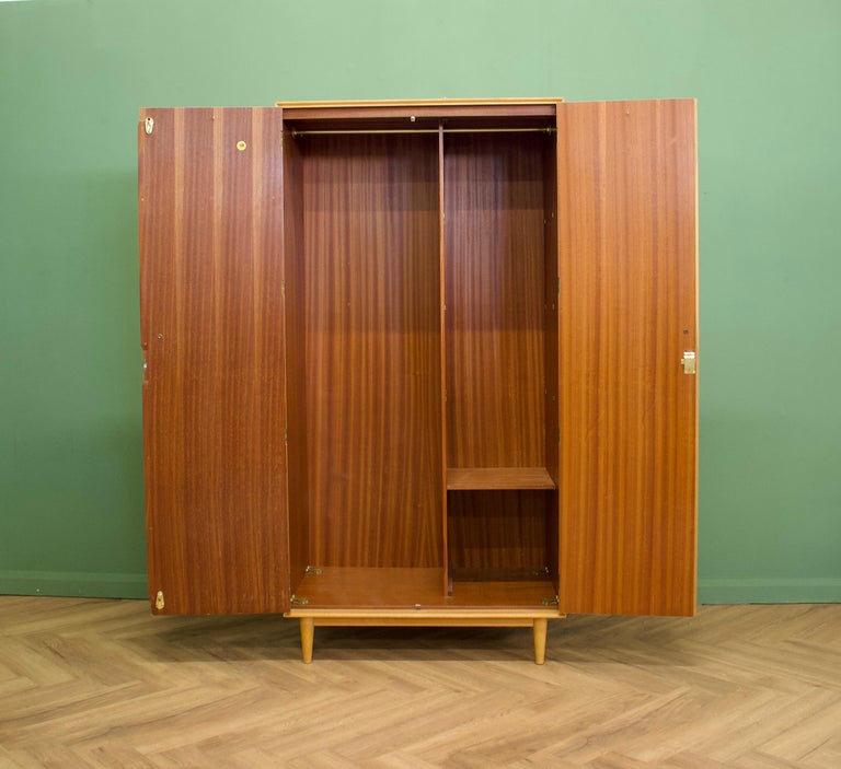 Midcentury, Oak Wardrobe from Meredew, 1960s at 1stDibs