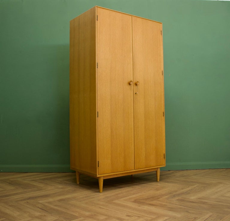 Midcentury, Oak Wardrobe from Meredew, 1960s at 1stDibs