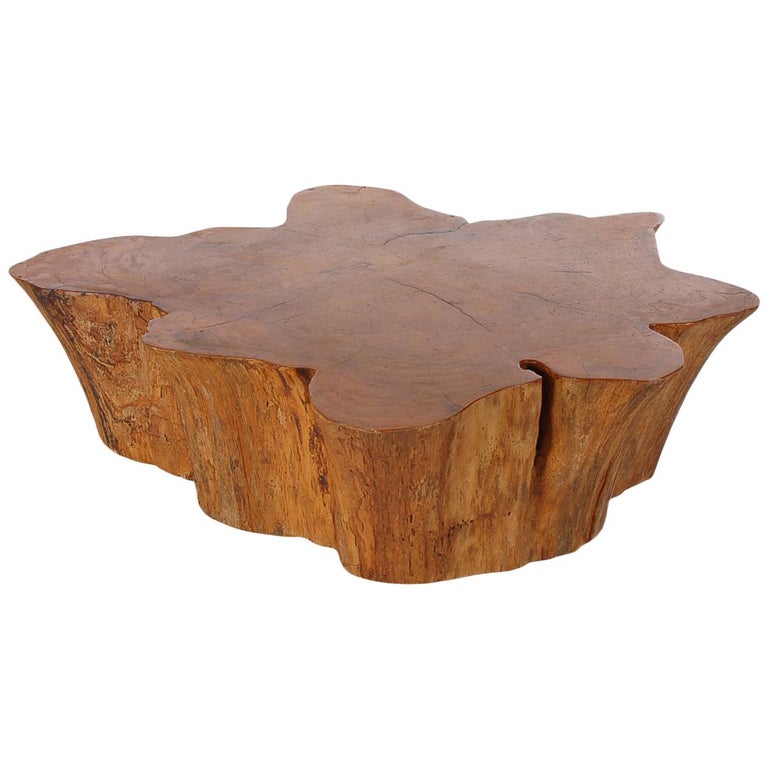 Midcentury Organic Modern Live Edge Cocktail Table, Studio Made on ...