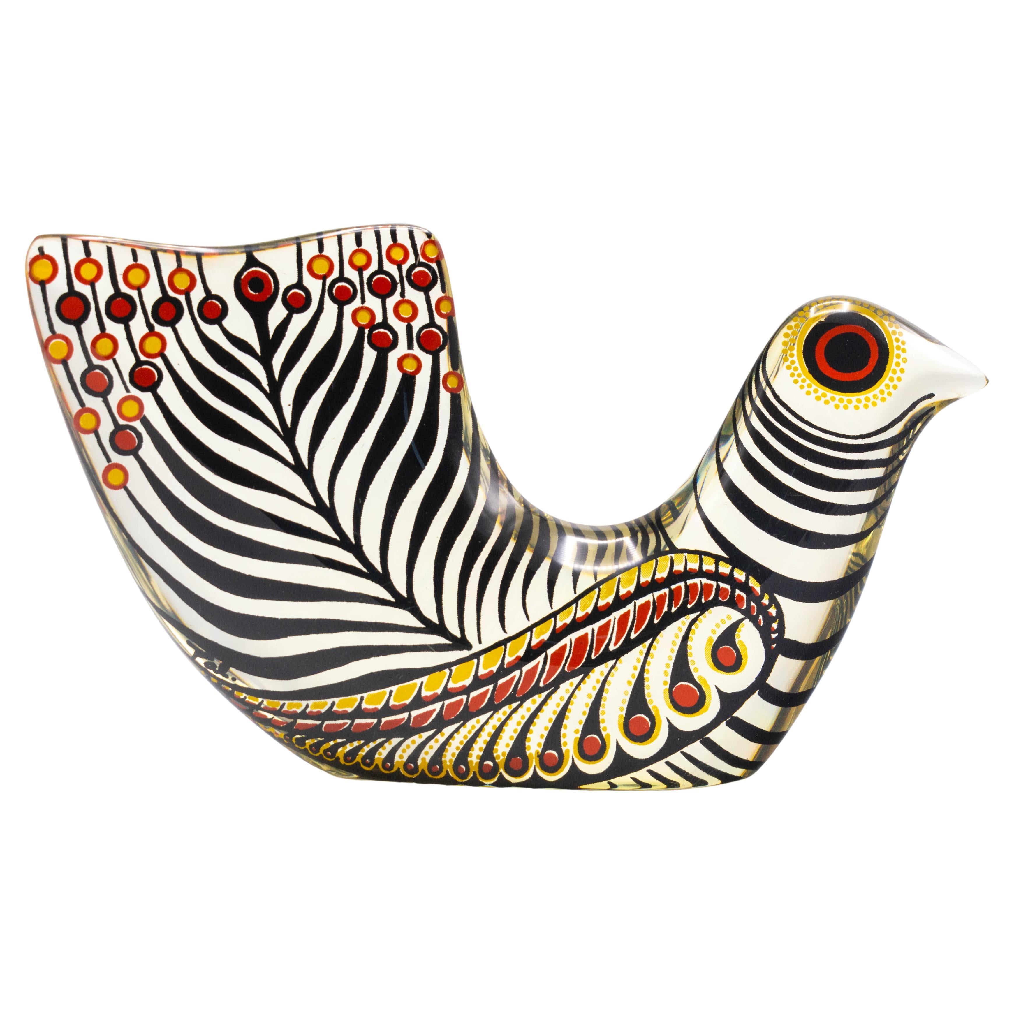 Midcentury Palatnik Op Art Lucite Bird For Sale at 1stDibs