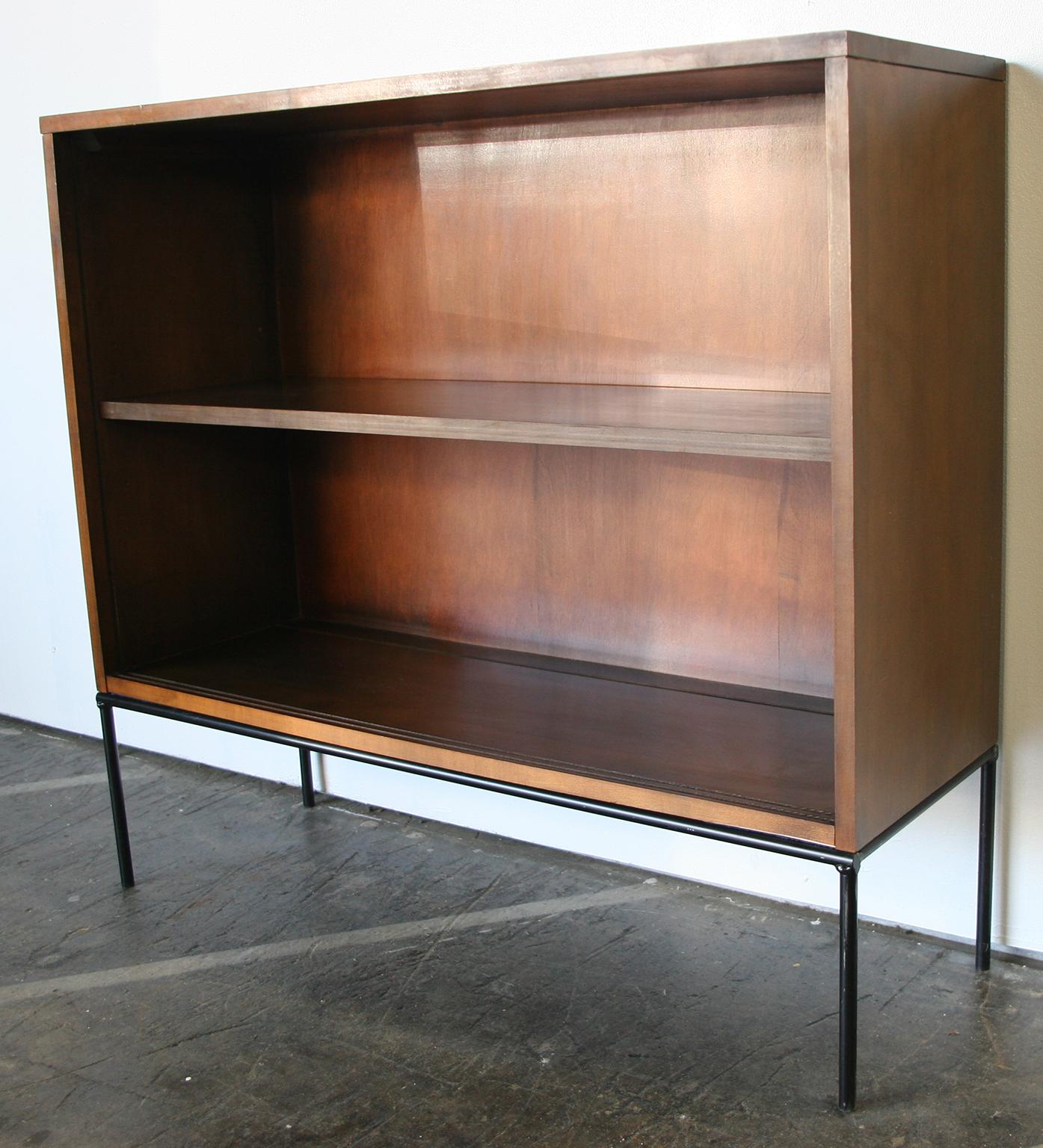 Midcentury Paul McCobb Single Bookcase #1515 Walnut Finish Glass Doors ...