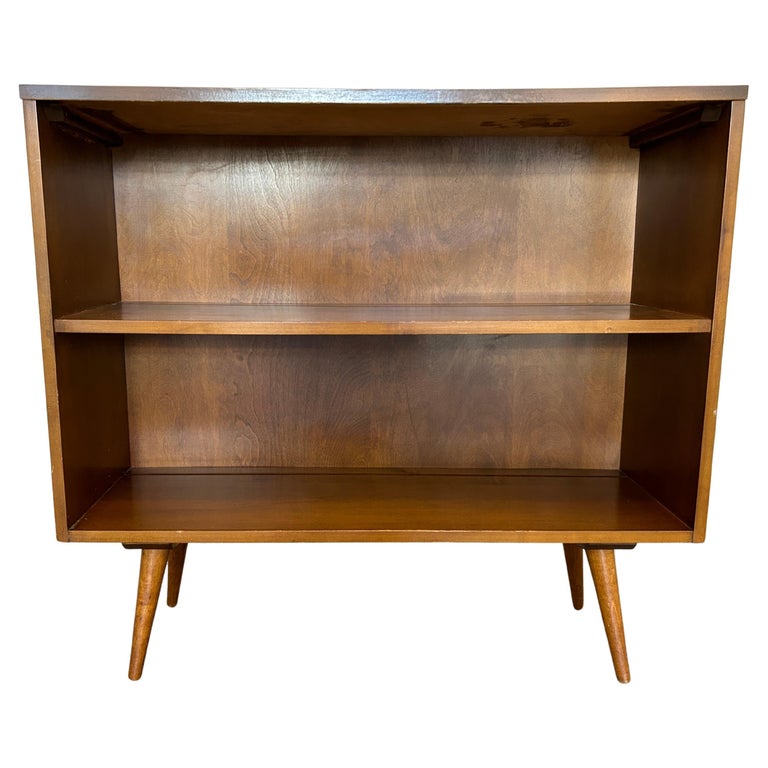 Midcentury Paul McCobb Single Bookcase #1516 Walnut Finish tapered legs ...