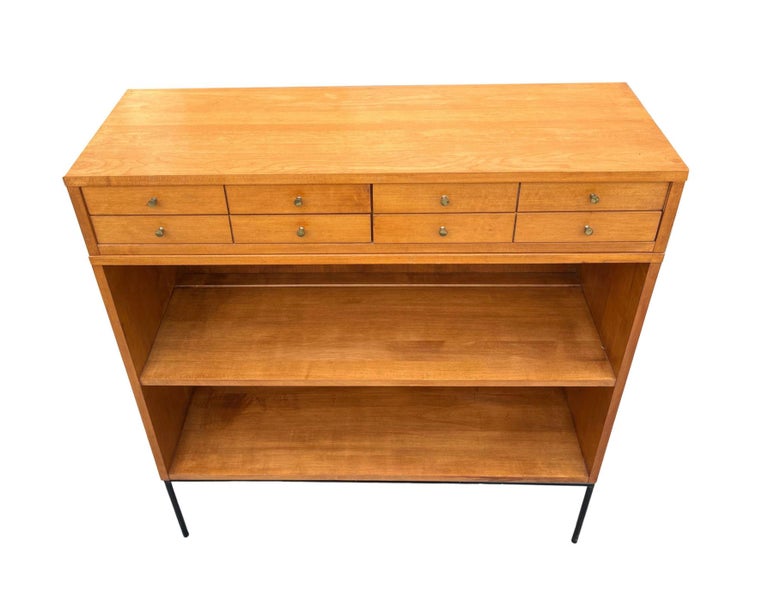 Midcentury Paul McCobb Single Bookcase with Jewelry Cabinet For Sale at ...