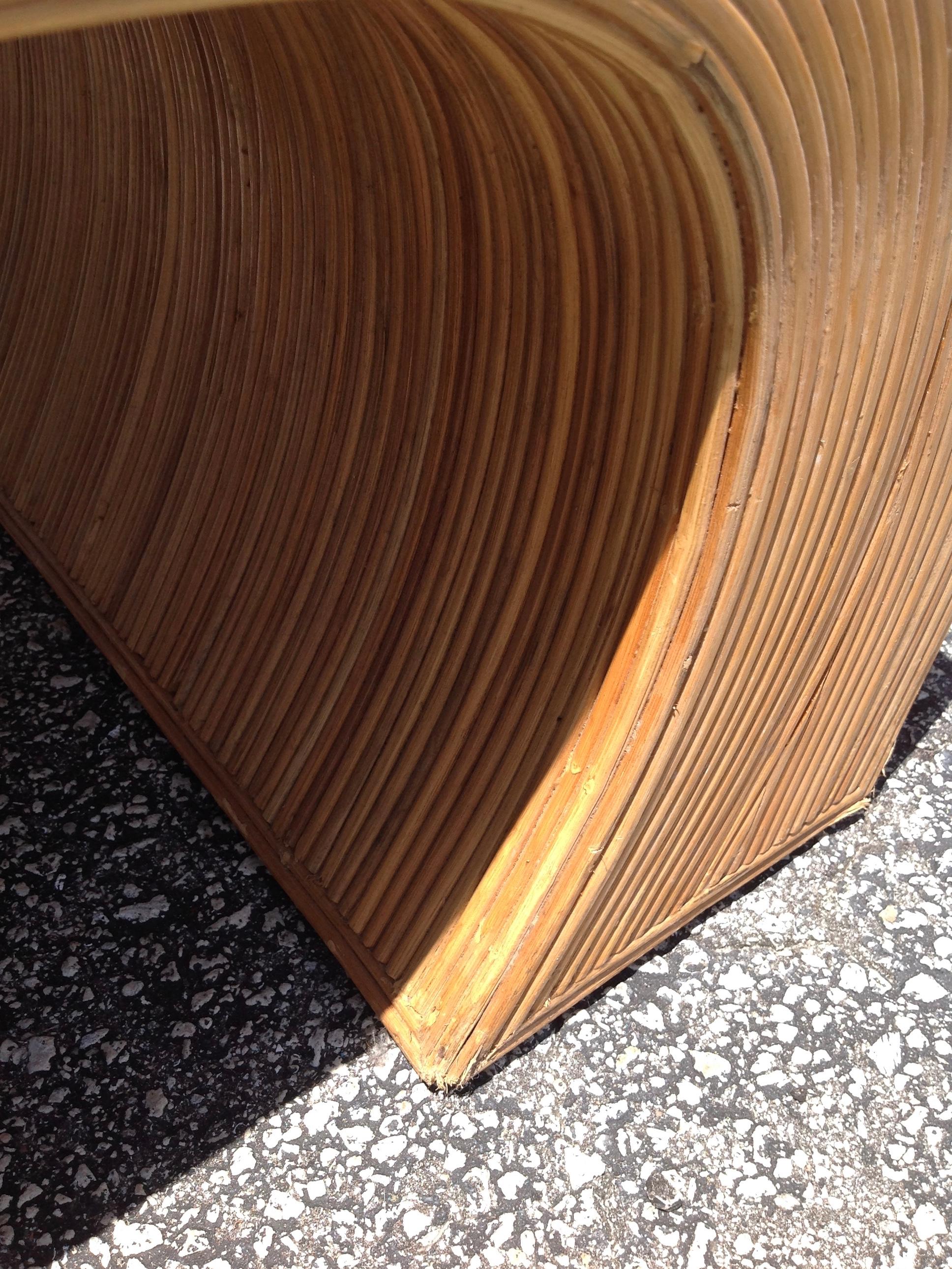 Midcentury Pencil Reed Coffee Table at 1stDibs | pencil reed table