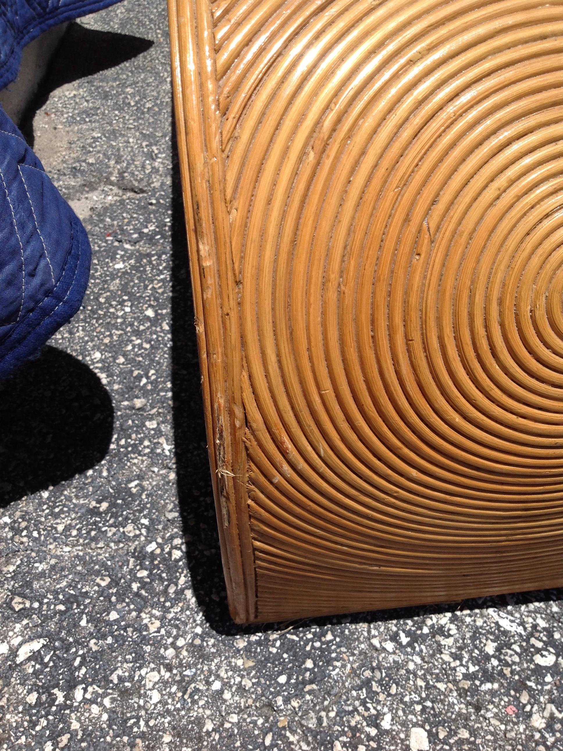 Midcentury Pencil Reed Coffee Table at 1stDibs | pencil reed table