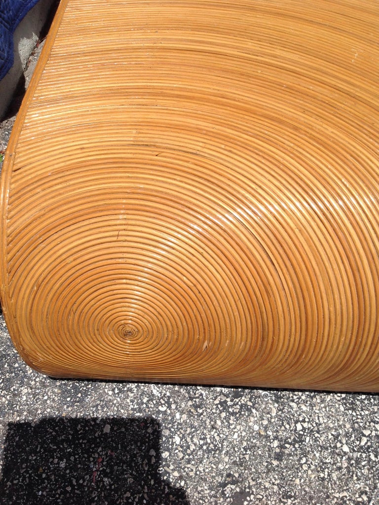 Midcentury Pencil Reed Coffee Table at 1stDibs | pencil reed table