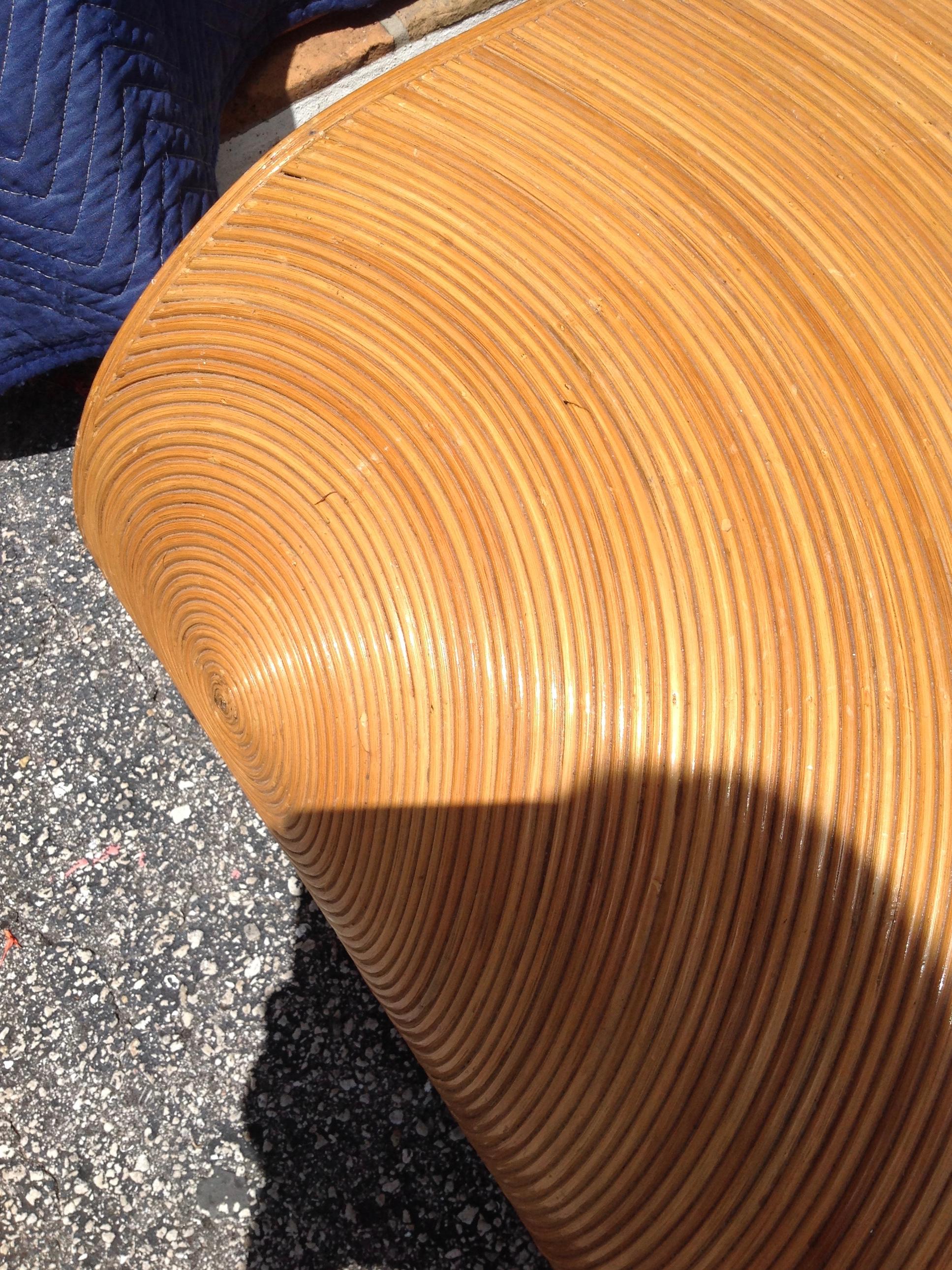 Midcentury Pencil Reed Coffee Table at 1stDibs | pencil reed table