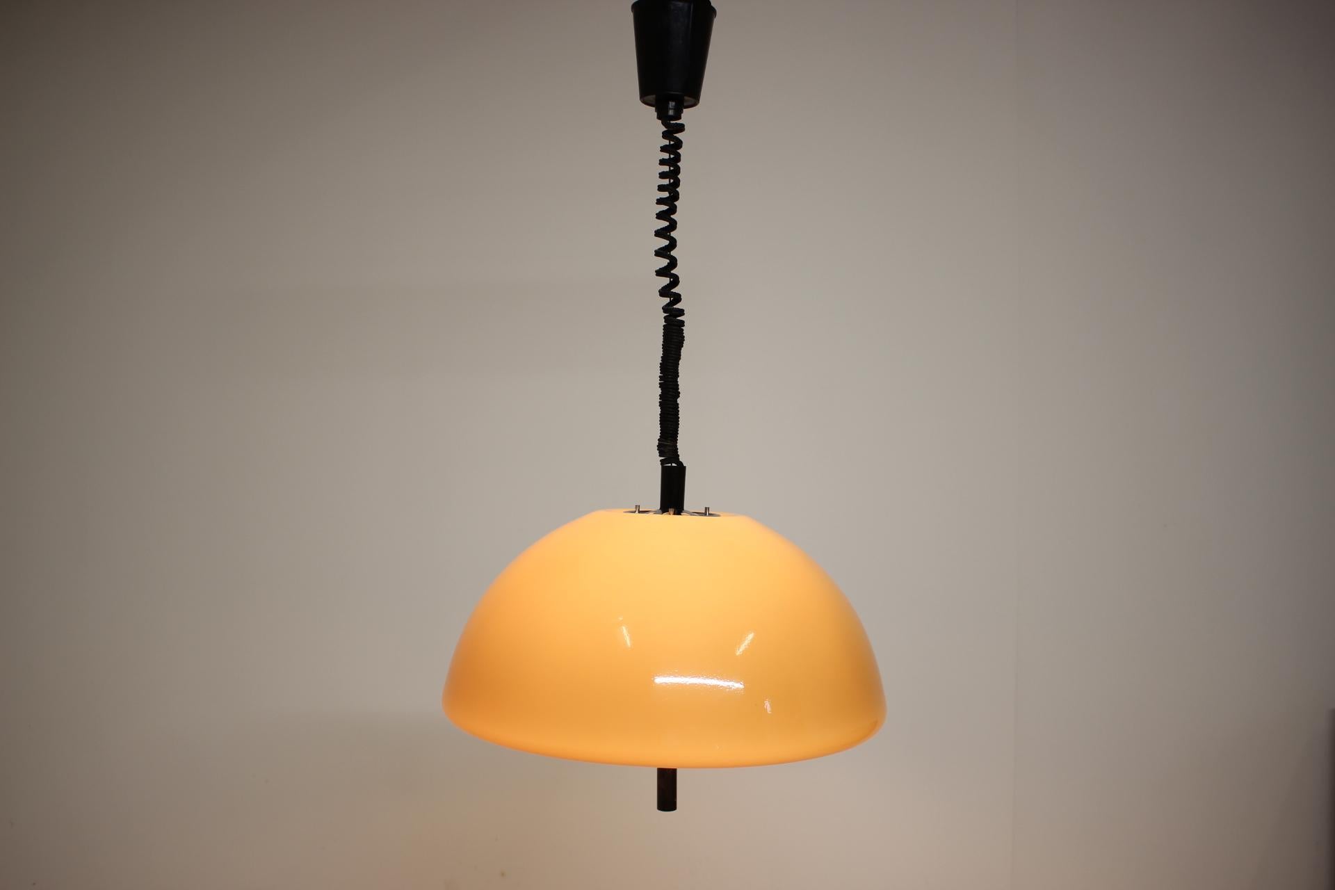 Midcentury Pendant Designed by Harvey Guzzini for Meblo, Space Age ...