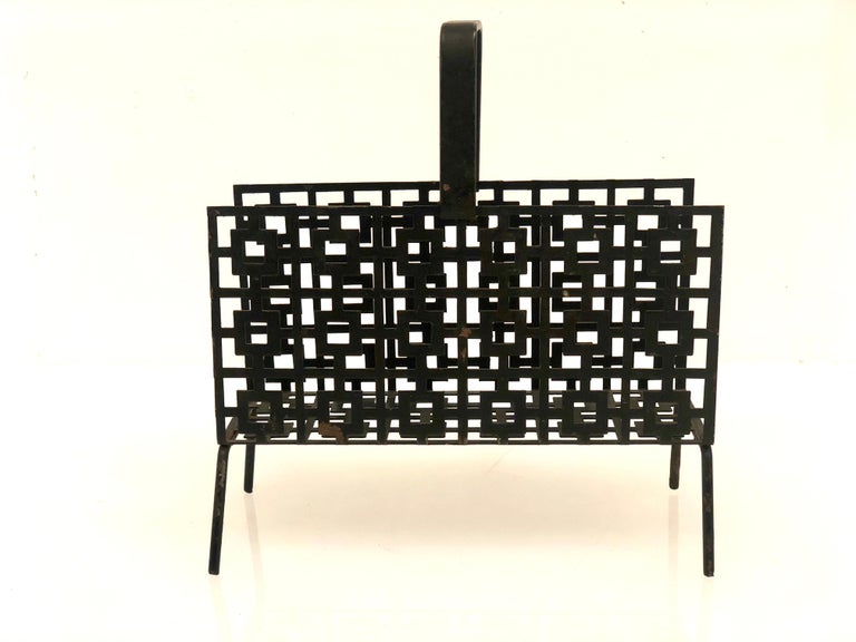 Midcentury Perforated Metal Letter Holder at 1stDibs