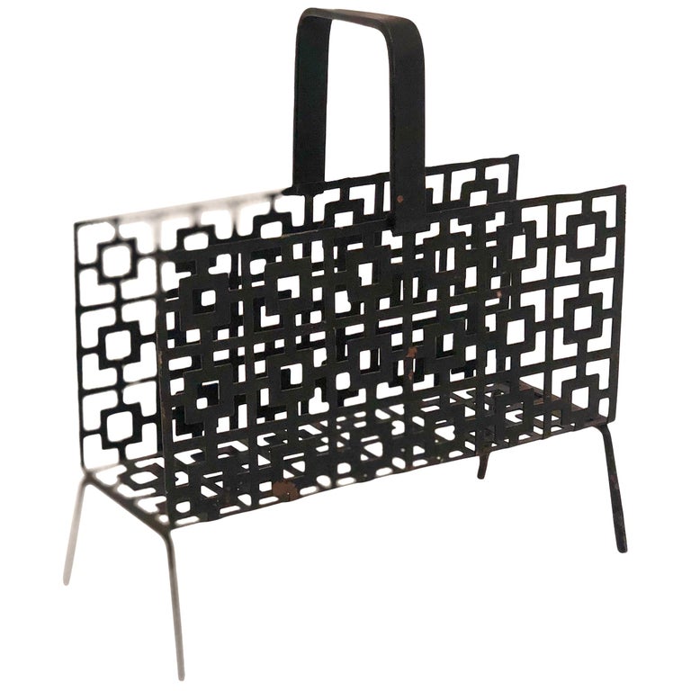Midcentury Perforated Metal Letter Holder at 1stDibs