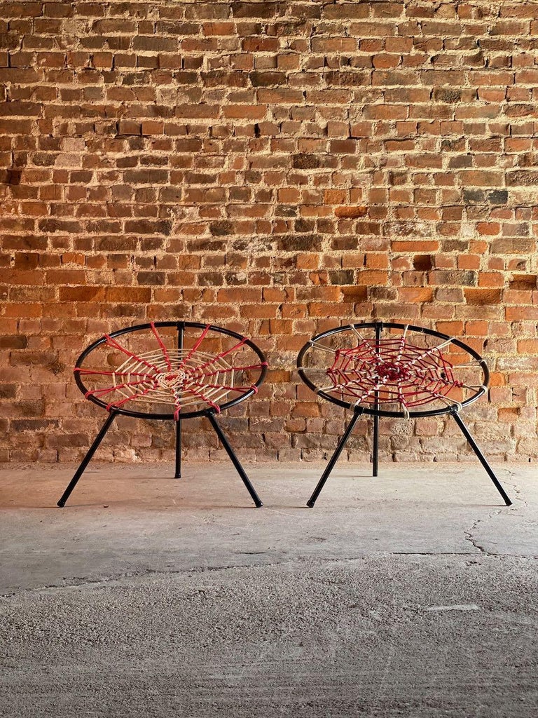 Midcentury Plan O Hoffer Spider Chairs Lounge Patio Chairs, French ...