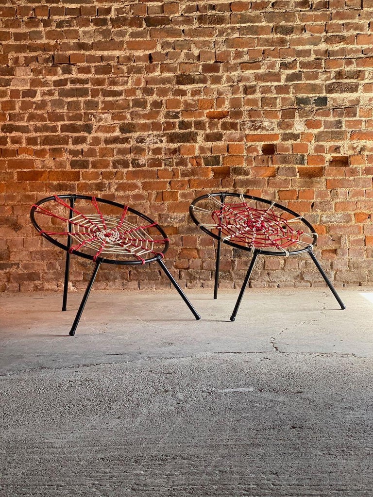 Midcentury Plan O Hoffer Spider Chairs Lounge Patio Chairs, French ...