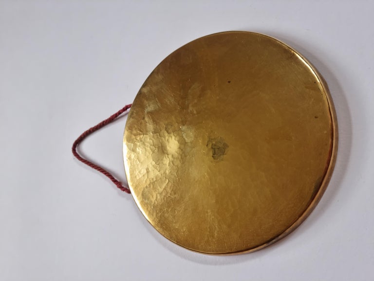 Midcentury Rare Wall Brass Sculpture, Austria, 1970s For Sale at 1stDibs