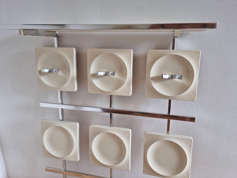 Mid-Century Rare Wall Coat Rack, Germany, 1960s For Sale at 1stDibs
