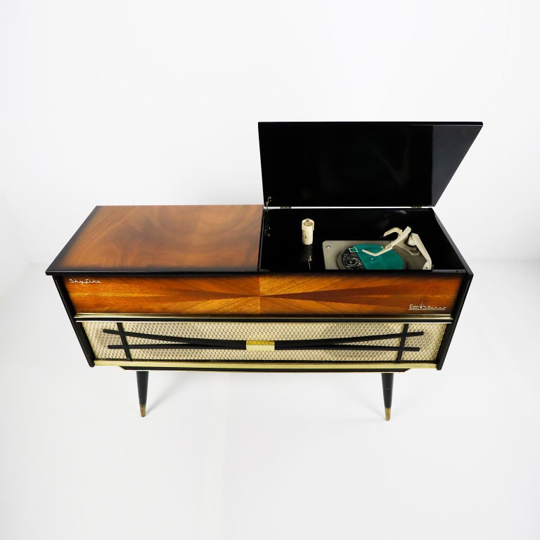 Midcentury Record Player Console at 1stDibs
