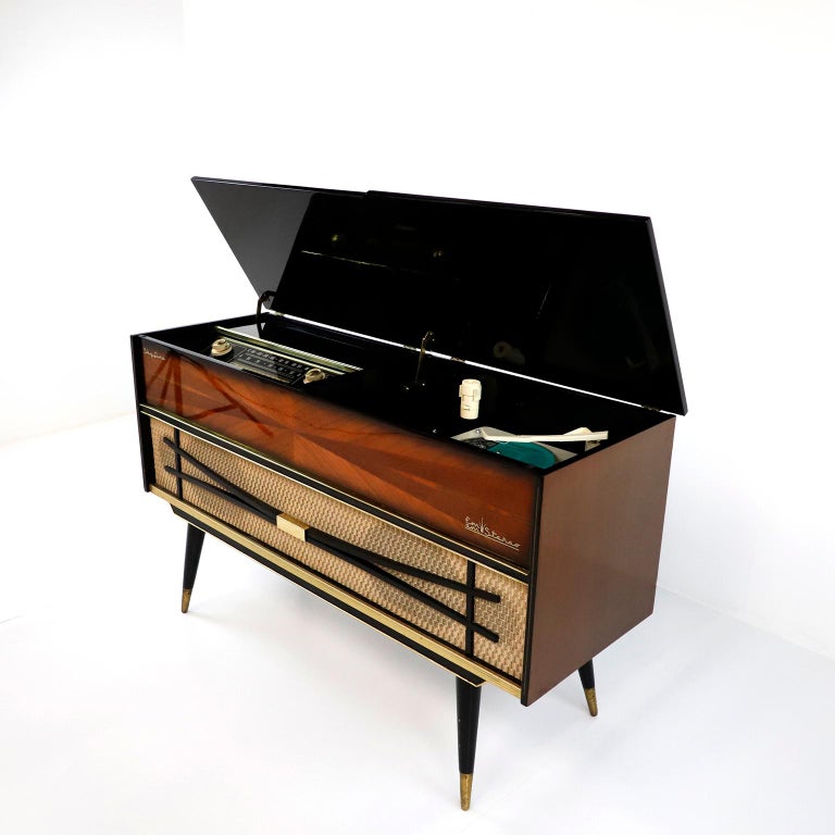 Midcentury Record Player Console at 1stDibs