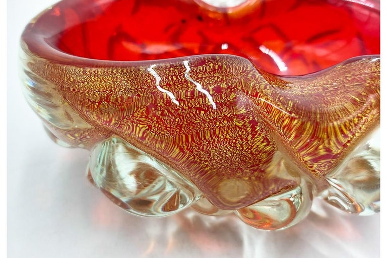 Mid-Century Red Ashtray, Italy, 1970s For Sale at 1stDibs